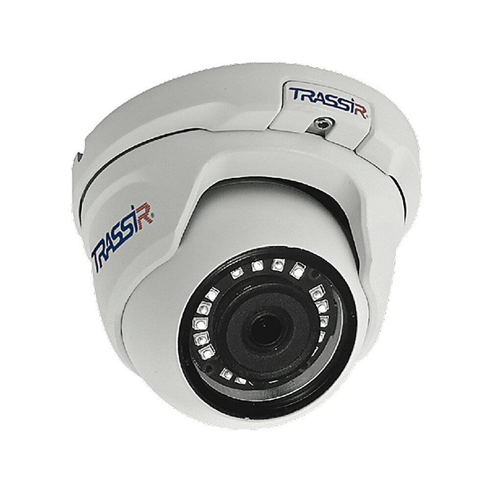 IP-камера TRASSIR TR-D2S5 v3 2.8 mm — уличная купольная, 2 Мп, ИК до 25 м, DWDR