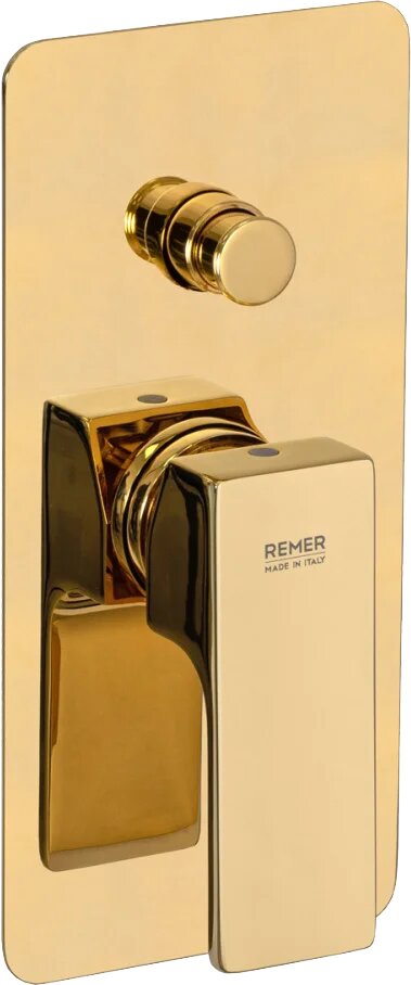 Встраиваемый смеситель для душа и ванны Remer Absolute AU09KBDO золото