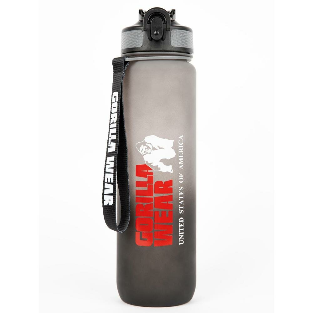 Бутылка для воды GORILLA WEAR "GRADIENT 1000 ML", черный/серый