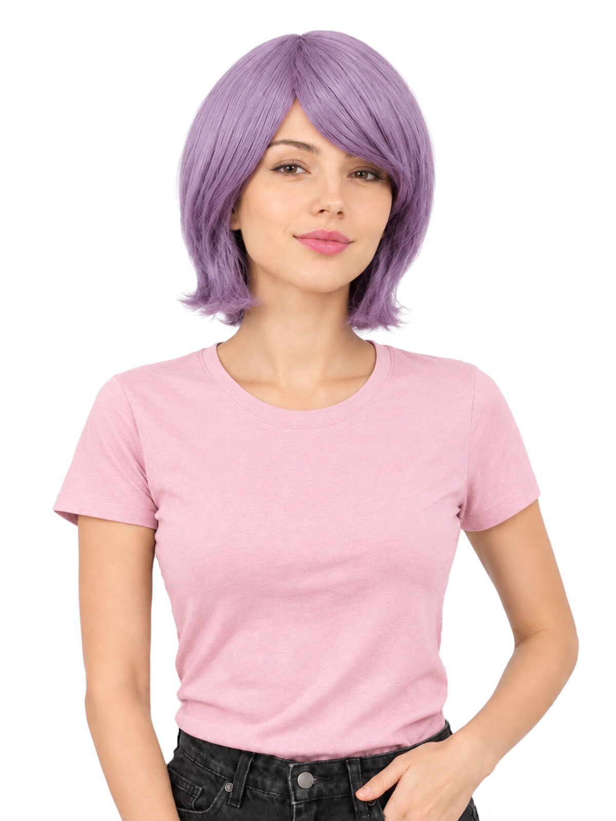 Hairshop Парик Косплей Ф 26 (Т2403 - JYG1472) (Розово-фиолетовый)