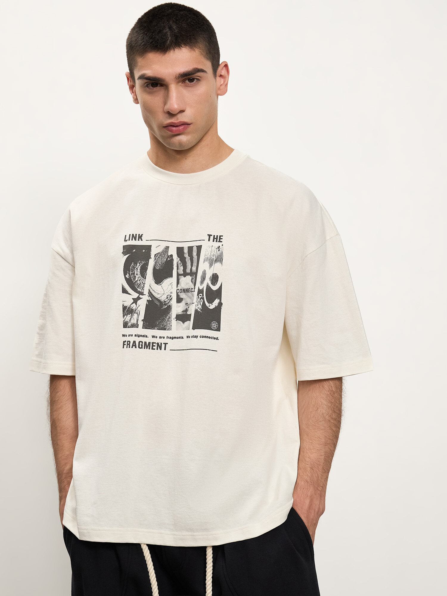 Футболка STREETBEAT Graphic Print Oversize Jersey Tee