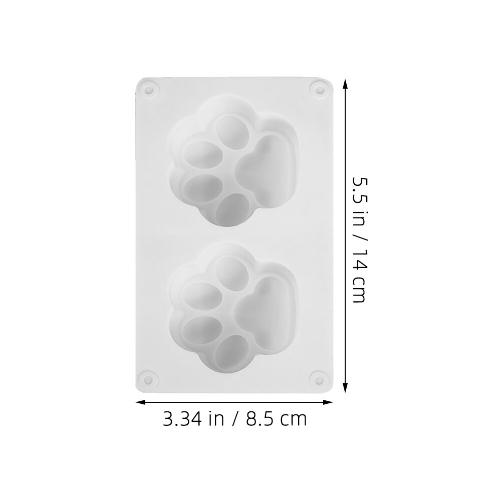 Силиконовая Форма Для Литейной Мolds В Forme 2 Оттиска Кота 14.00X8.50X3.00Cm