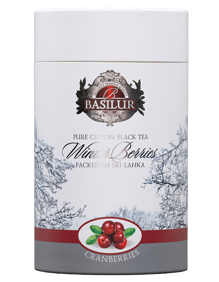 Чай подарочный черный Basilur Зимние ягоды со вкусом клюквы, 75 г