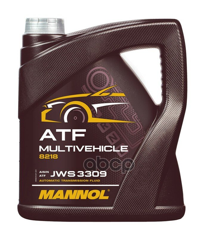 8218 MANNOL MULTIVEHICLE JWS 3309 4 л. Жидкость АКПП MANNOL арт. MN8218-4