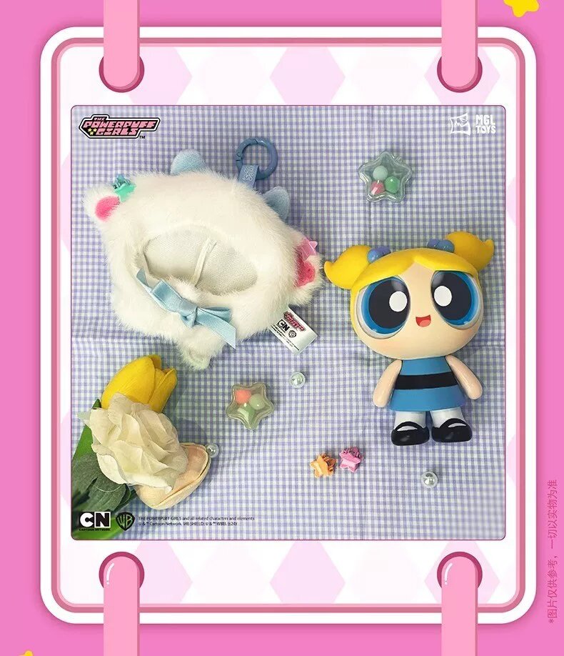 Powerpuff Girls Плюшевый Налон Баббл Blind Box Одиночный Экземпляр, Коллекционная Игрушка