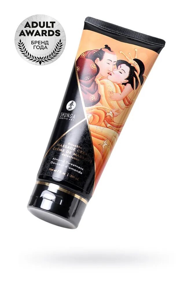 Массажный крем Kissable Massage Cream Intoxicating Chocolate с ароматом шоколада, 200 мл, шоколад