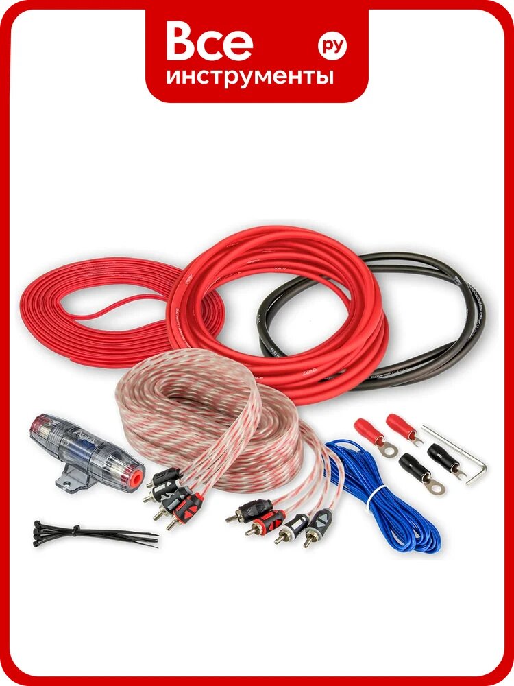 Комплект кабелей для усилителя AURA 4x6мм2 AMP-2410