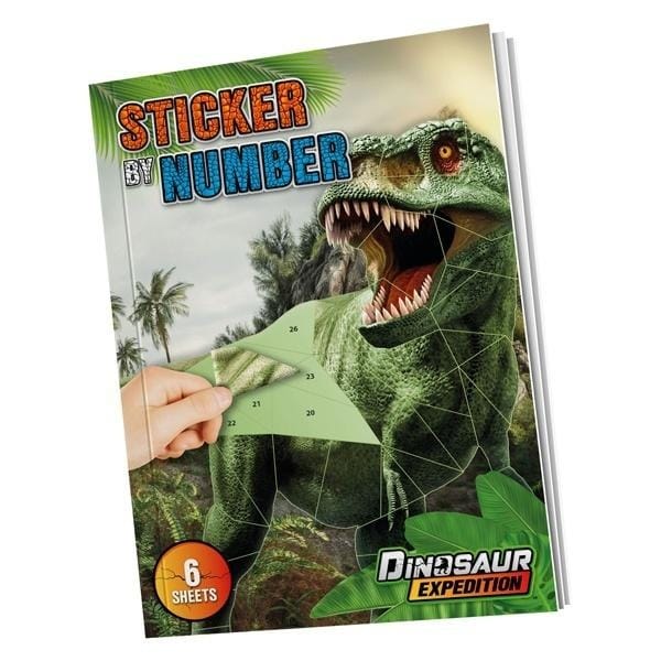 Набор для рисования, росписи Grafix наклеивание по номерам Dino, A4, для детей