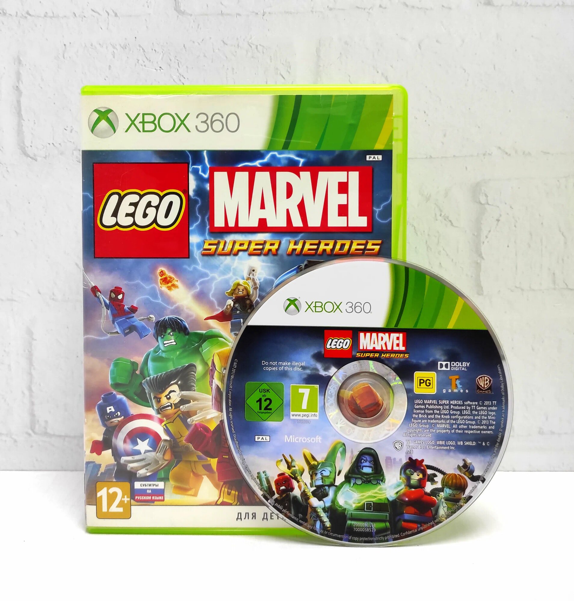LEGO Marvel Super Heroes Русские субтитры Видеоигра на диске Xbox 360. Товар уцененный