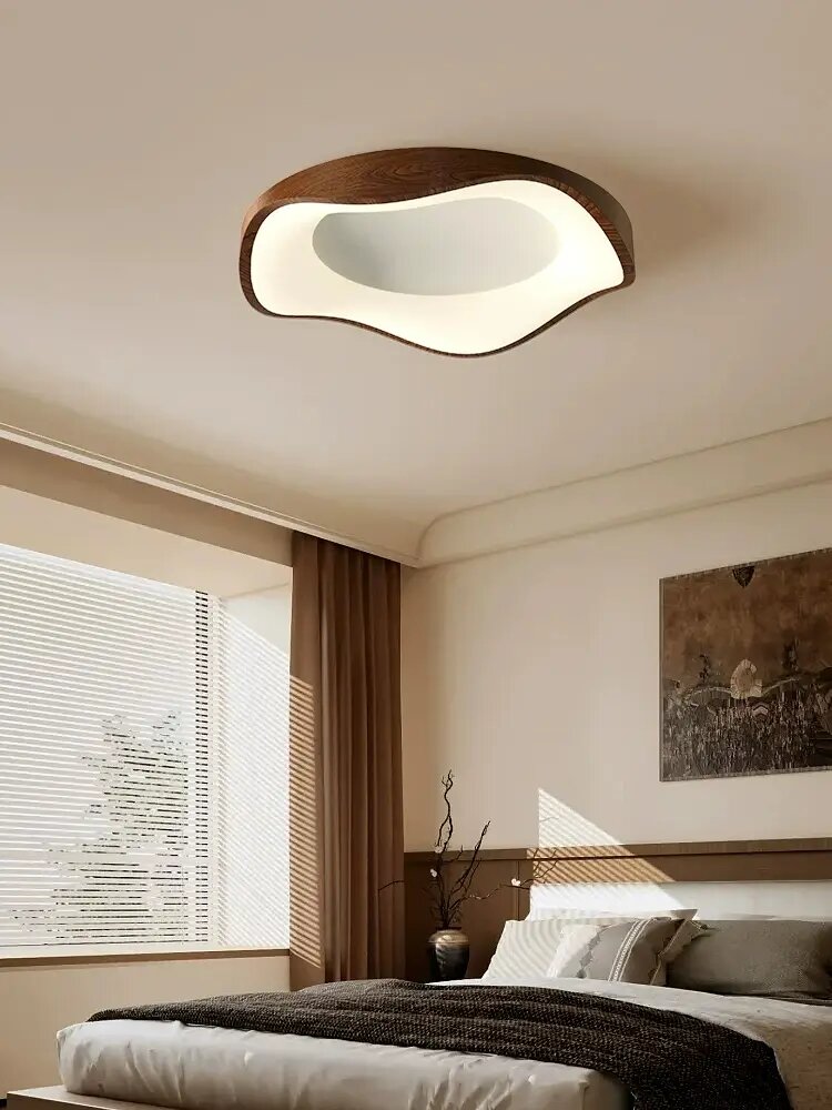 Светильник потолочный LED, полный спектр, защита глаз, 3 цвета свечения, под орех, минимализм, 45 см