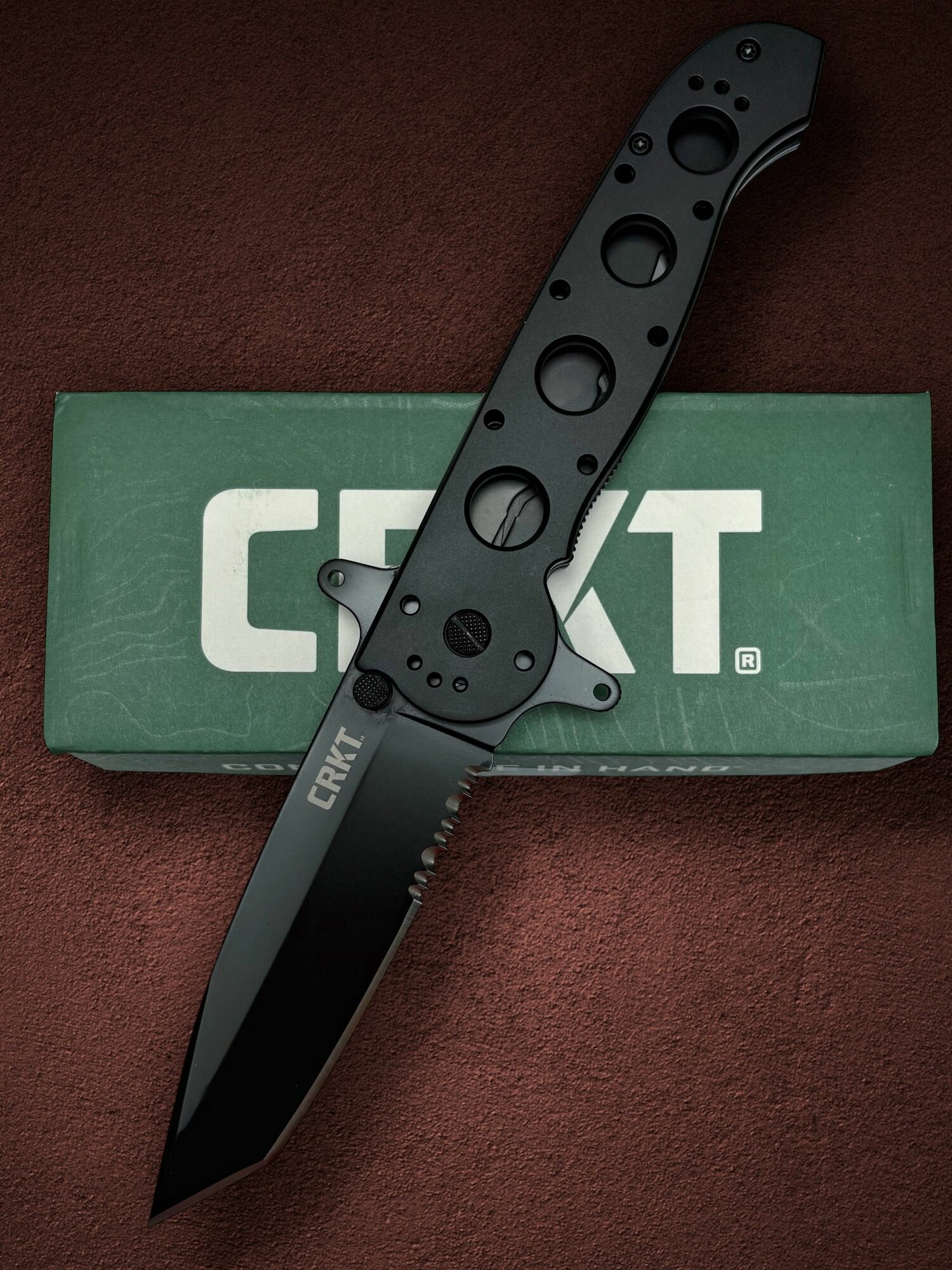 Складной нож CRKT Carson M16 Black Aluminum, M16-14SF