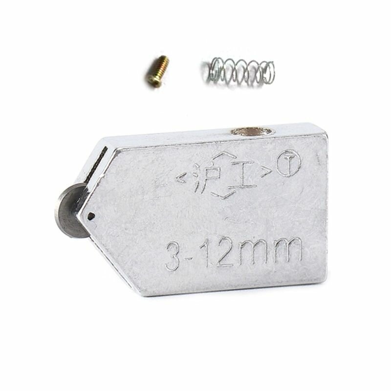 Набор для резки стекла с головкой для замены, Серебро