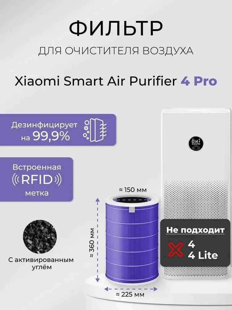 Фильтр для очистителя Xiaomi Smart Air Purifier 4 Pro