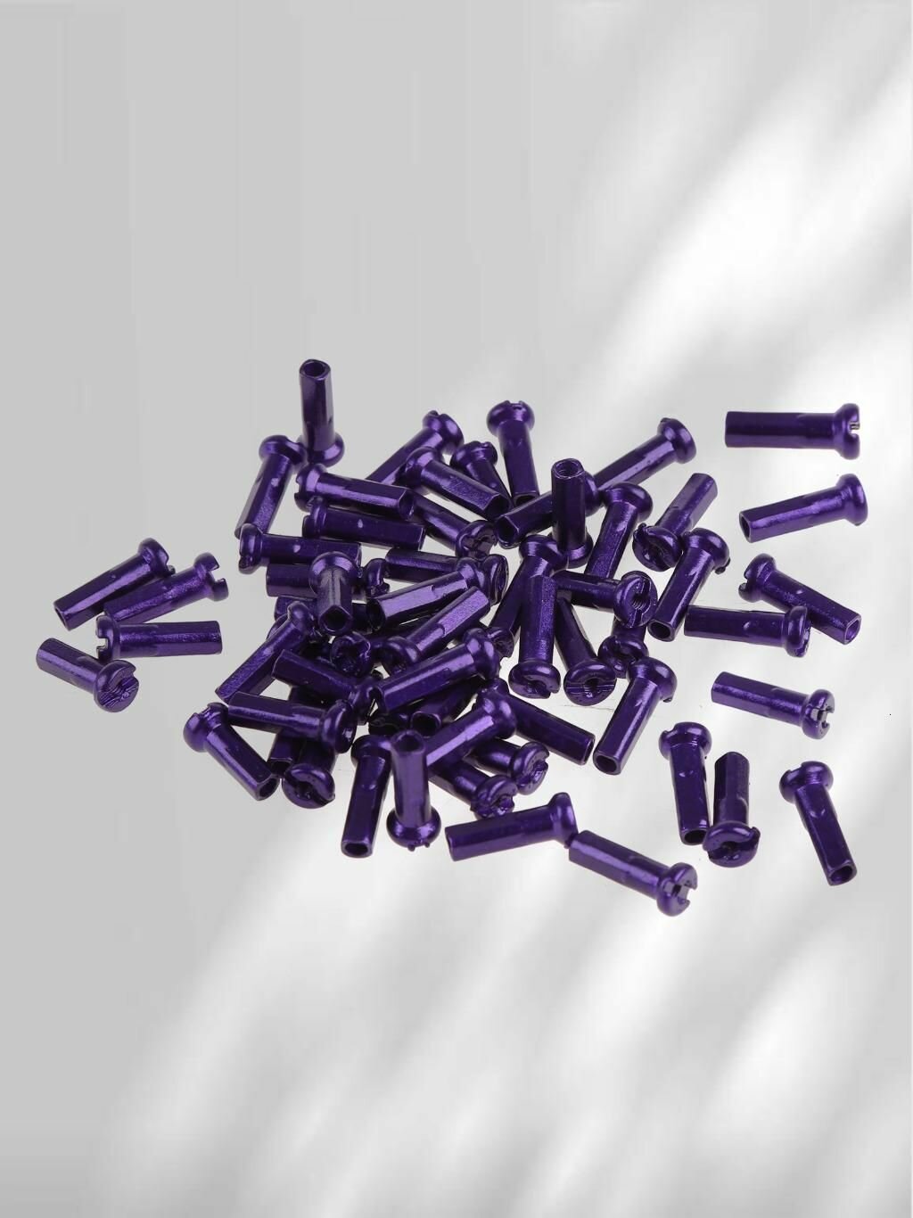 Ниппели для велосипедных спиц, 60 шт, Фиолетовый