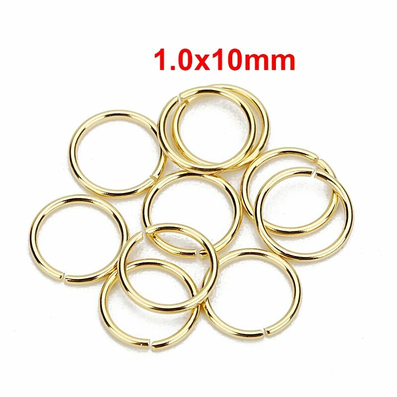 Кольца соединительные золотые 1.0x10mm, 100шт