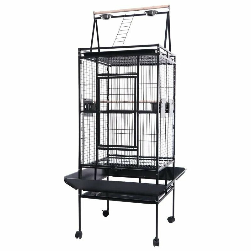 Клетка для птиц , черный металлик, 810х760х1730 мм