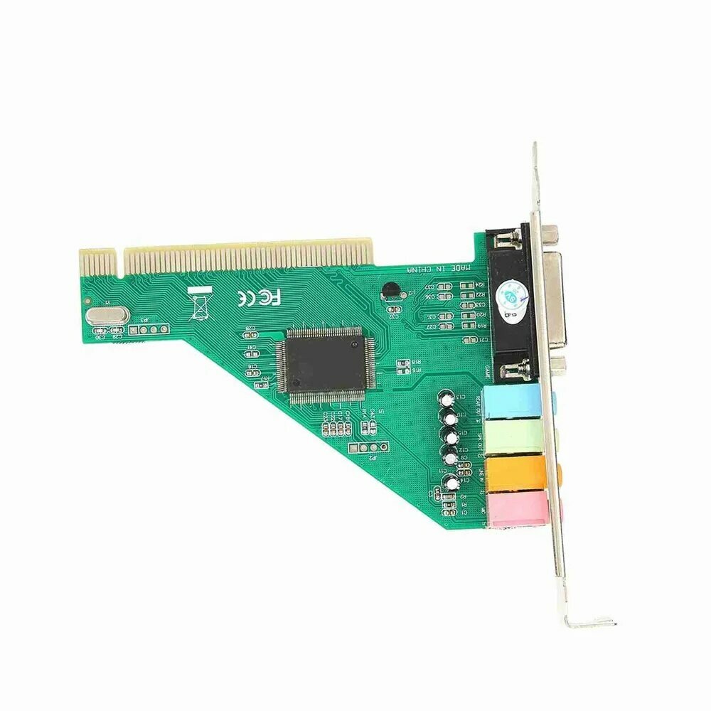 Звуковая карта PCI 4.1-канальная внутренняя аудиокарта для настольного компьютера, стереозвук CMI8738, высококачественное воспроизведение звука