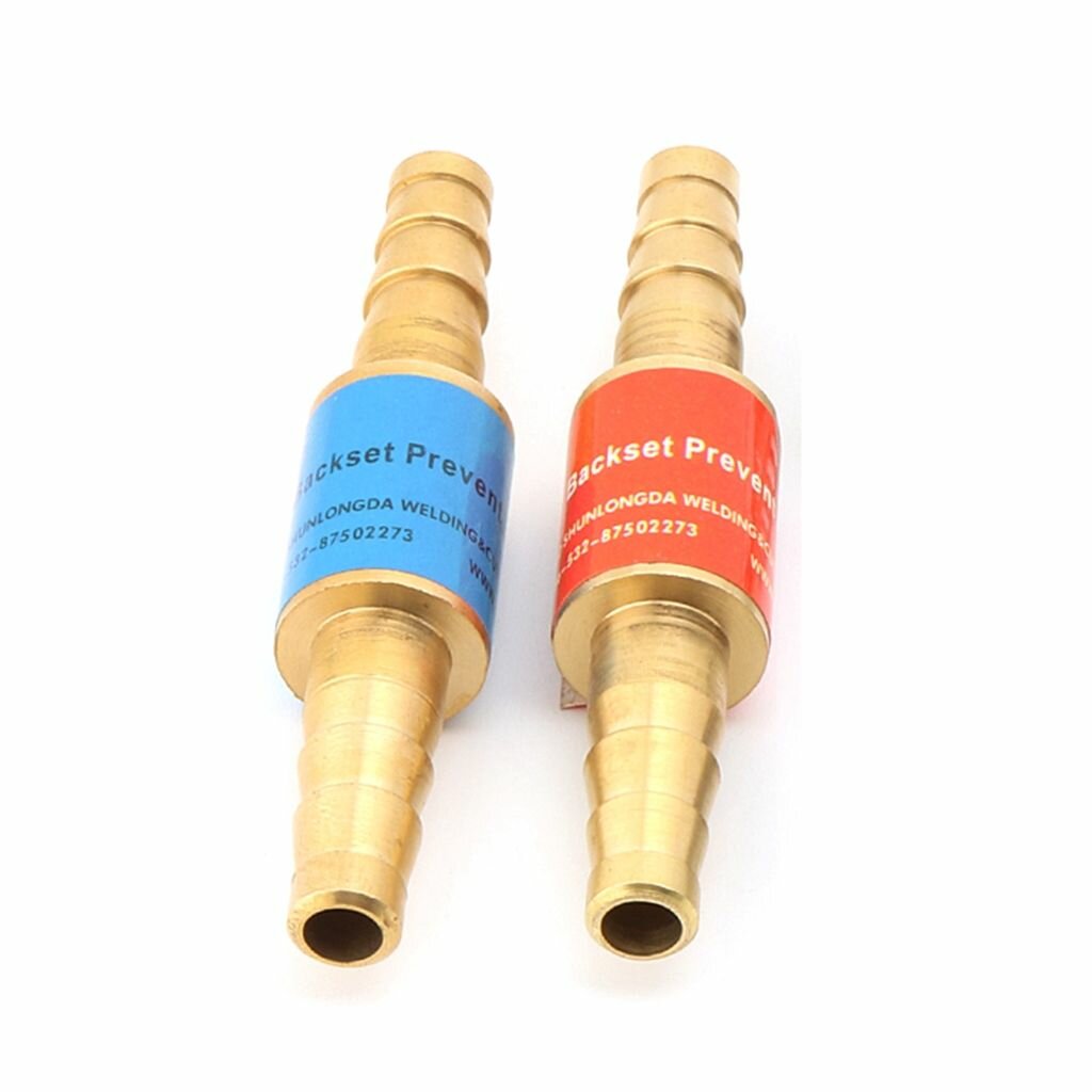 Красный клапан для закалки сжиженного газа ацетилена и пропана + (1шт) синий клапан для закалки кислорода-8 мм