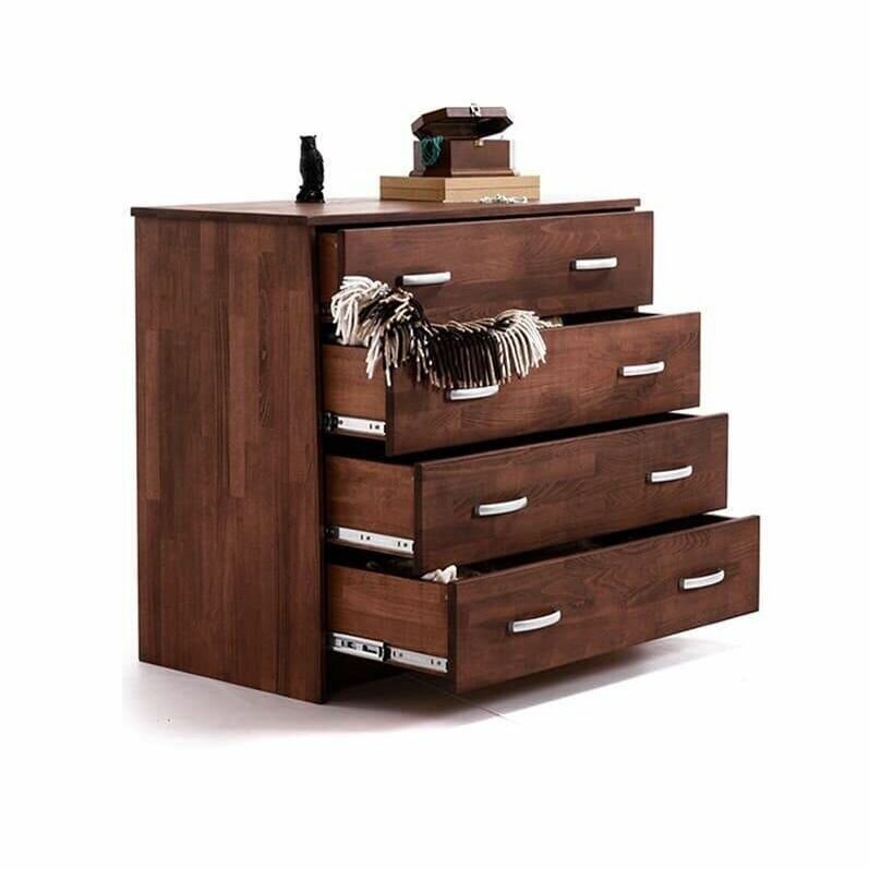 Комод деревянный Селена из массива сосны 4 ящика