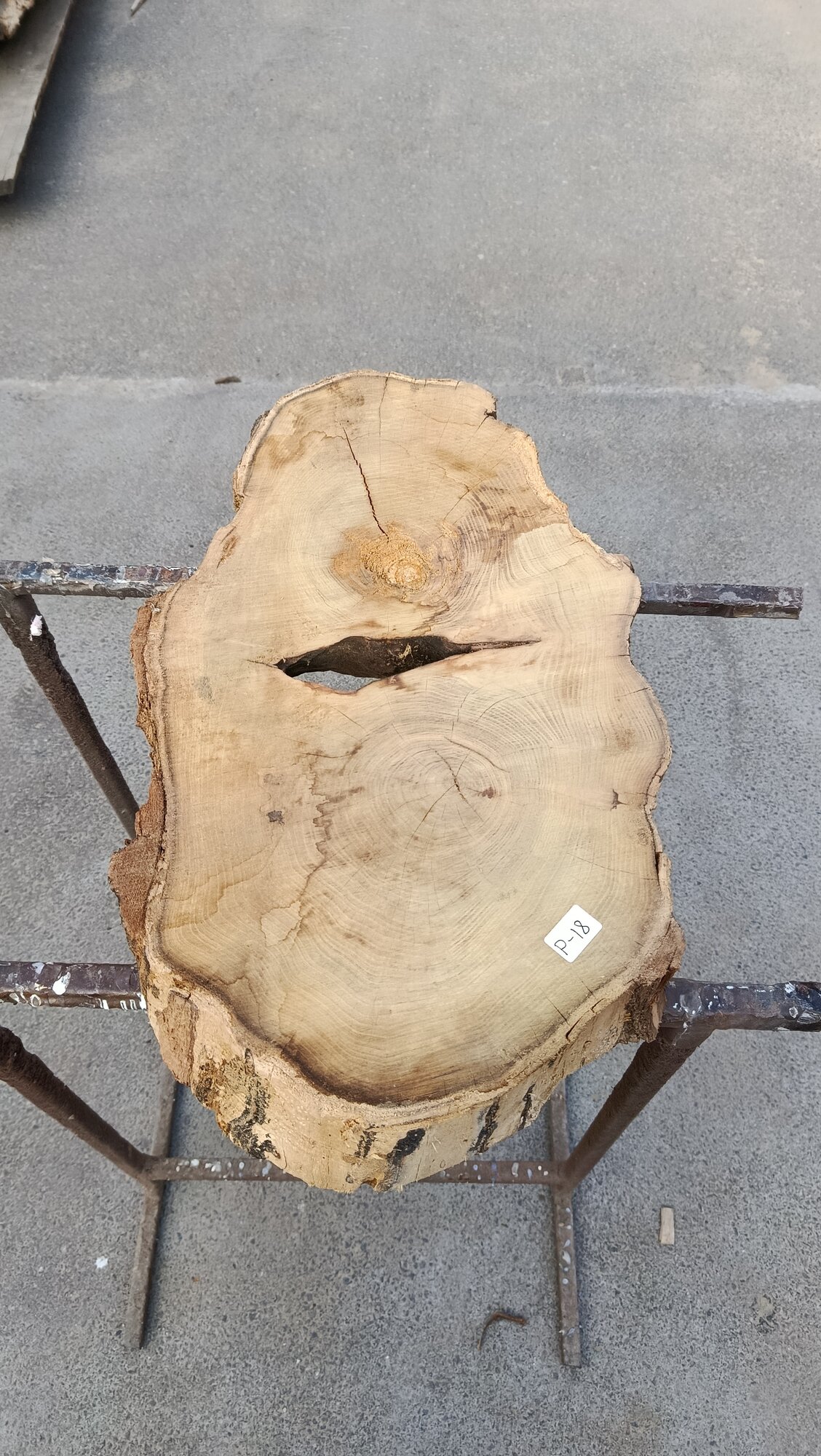 Спил из акации 60х35х7 см(Р18) высушенный и не фрезерованный, не шлифованный