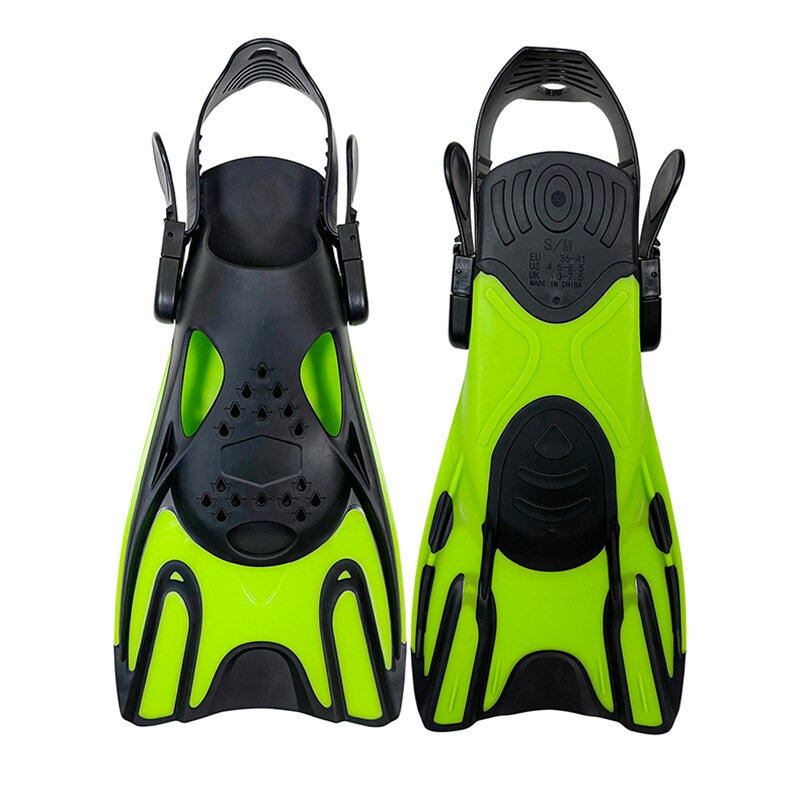 Индивидуально изготовленные ласты для дайвинга для трансграничных продаж, регулируемые ласты для снорклинга, ласты для взрослых из материала PP+TPR.