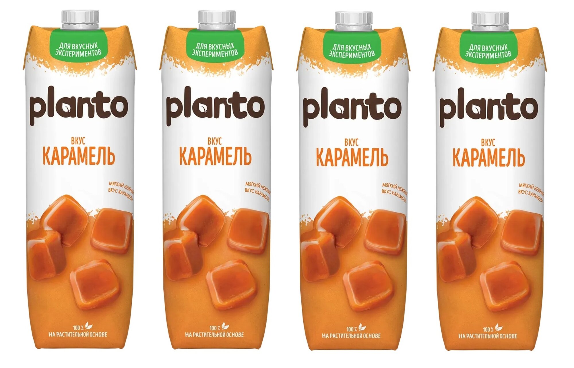 Напиток соевый Карамель, PLANTO, Россия, 1 л х 4шт