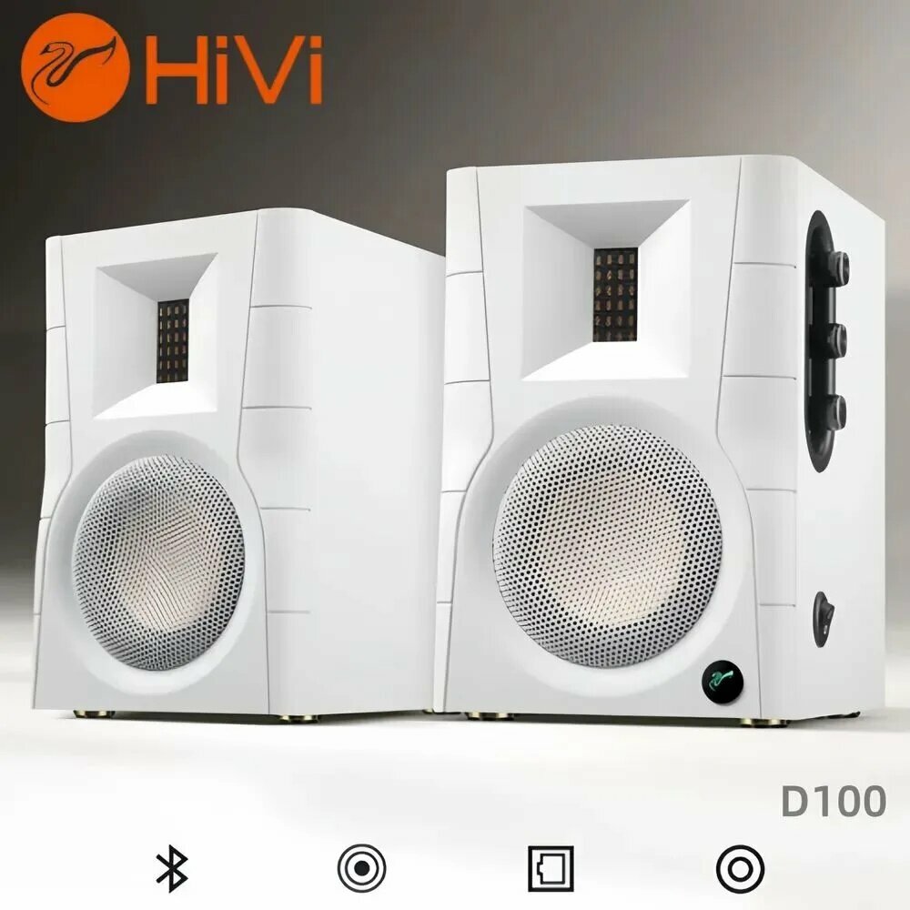 Активная акустическая система HiVi SWAN D100, колонки, Bluetooth, 62 Вт