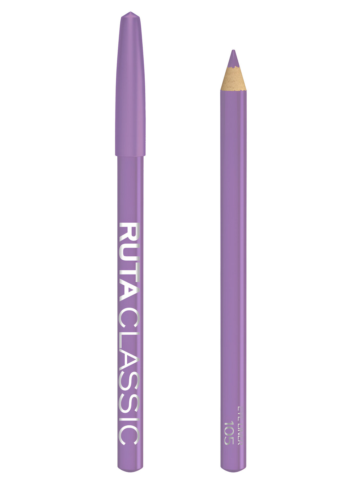 Карандаш для глаз Ruta Classic, тон: 105 сиреневый, 0,9 г