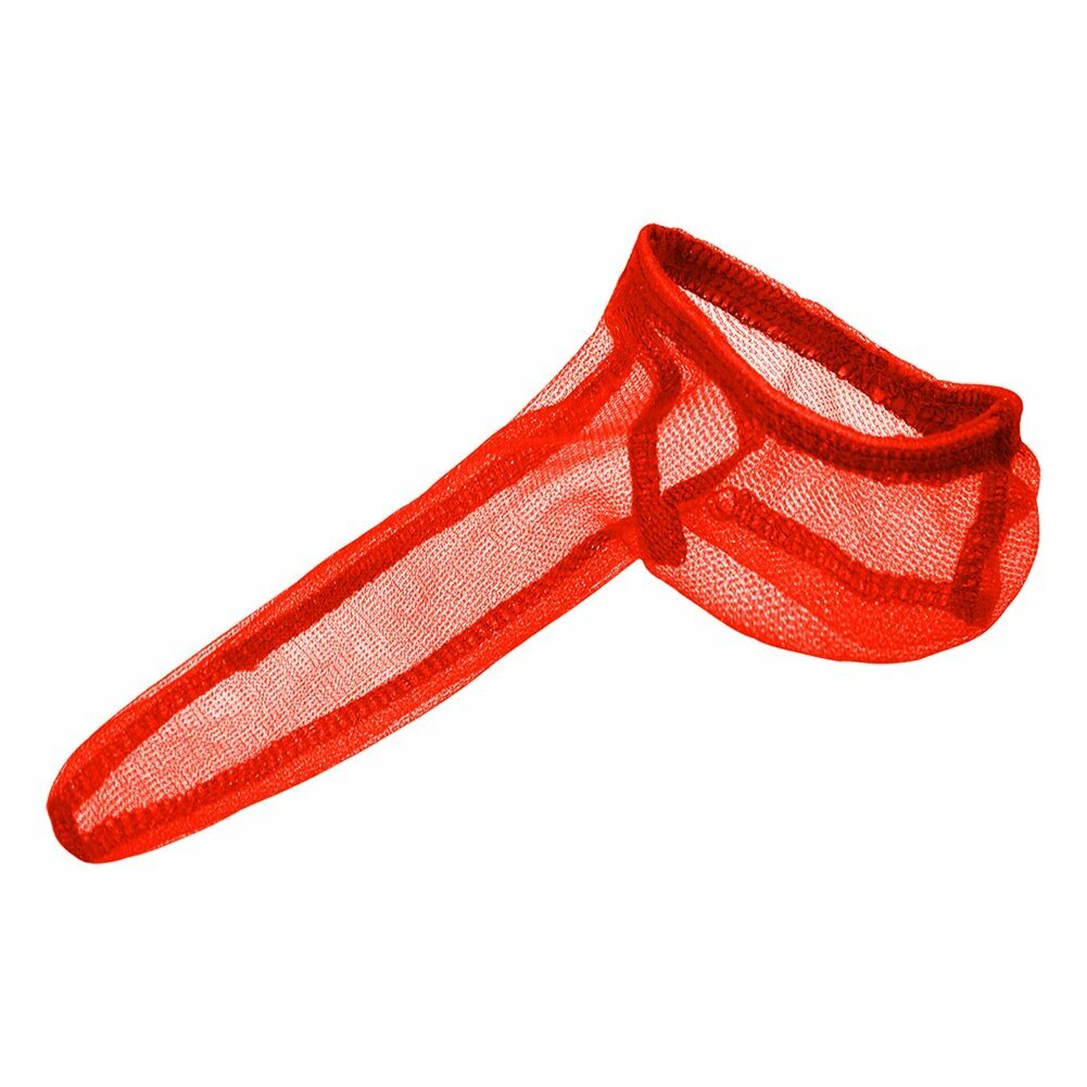 Красный/Orange сетчатый чехол для пениса