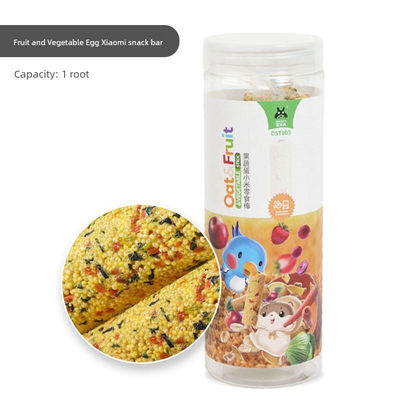 Кормовые палочки для хомяков с фруктами, овощами, яйцом и просом - питательное лакомство для мелких животных