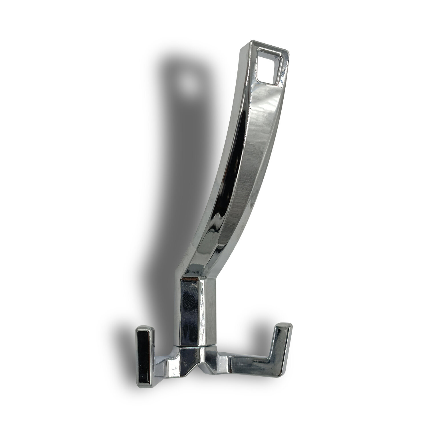 Крючок мебельный EVA ANGLE, трехрожковый, хромированное покрытие, хром-PC