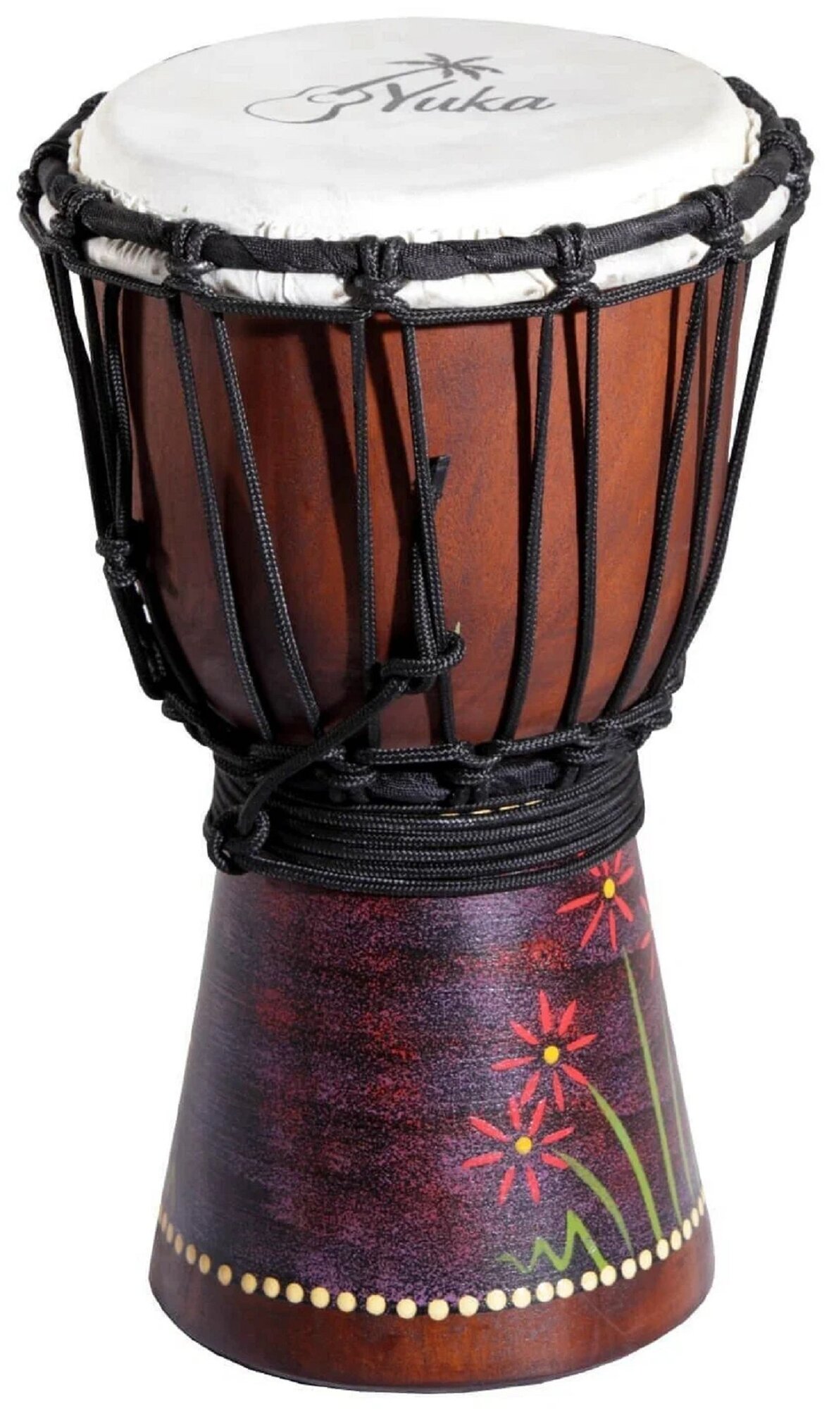YUKA DJWD06-12 - джембе, веревочная настройка, размер: 6'(15 см) х12'(30 см)