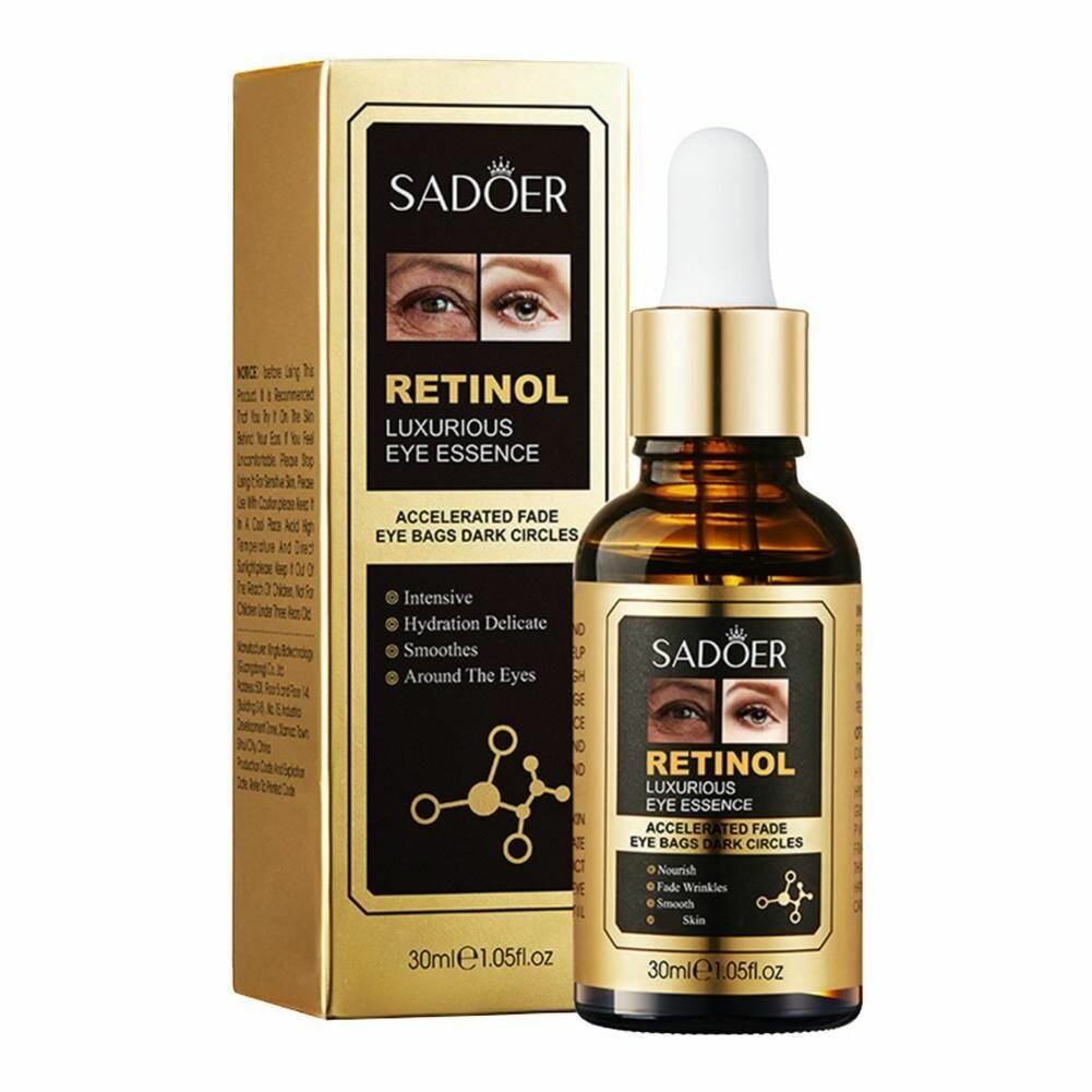 Сыворотка для глаз SADOER Retinol Luxurious Eye Serum увлажняющая и питательная.