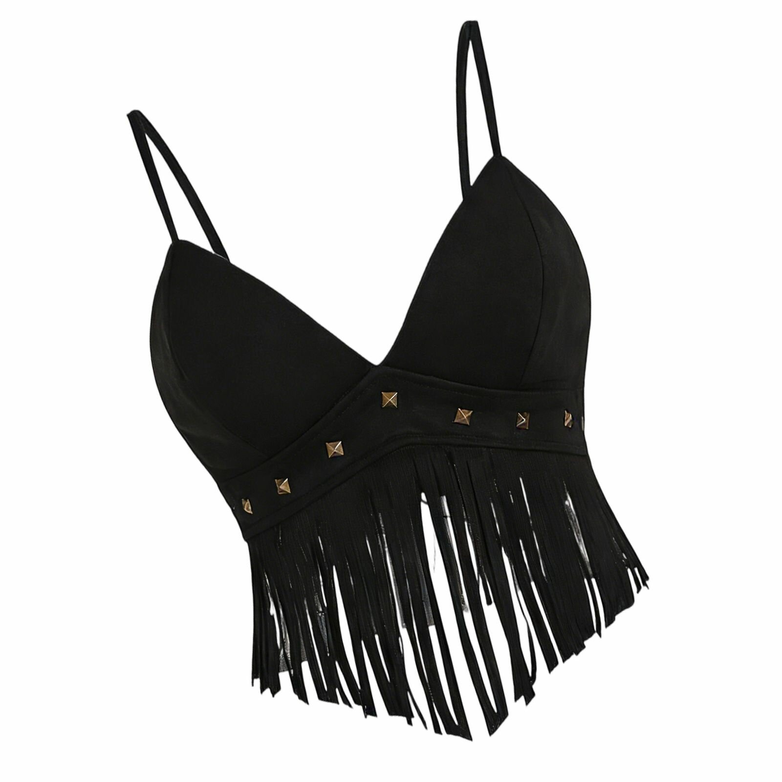 Ретро топ без рукавов с бахромой из искусственной замши для фестивалей