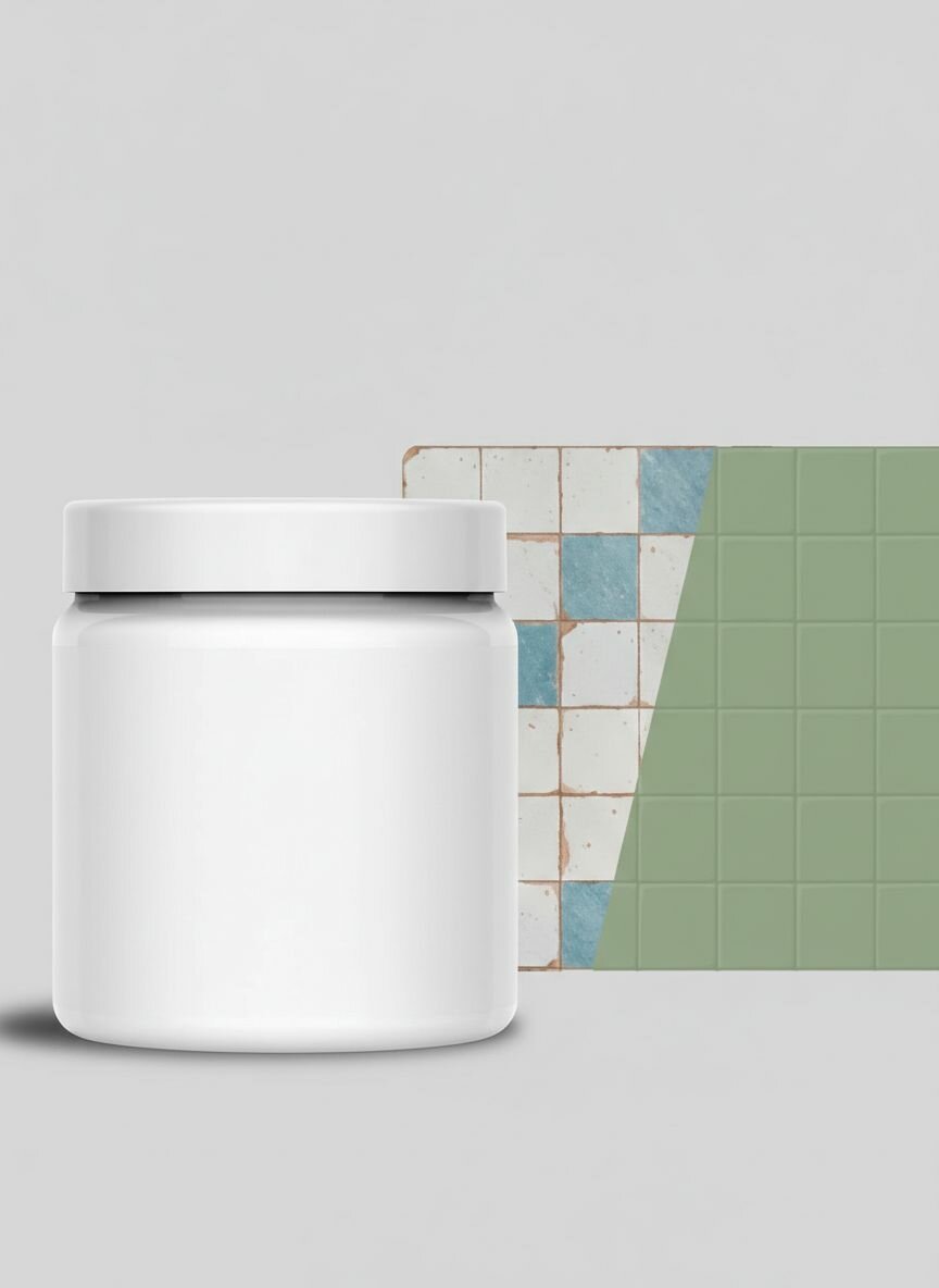 Краска для кафельной плитки в ванной и на кухне 0.5 кг Malare