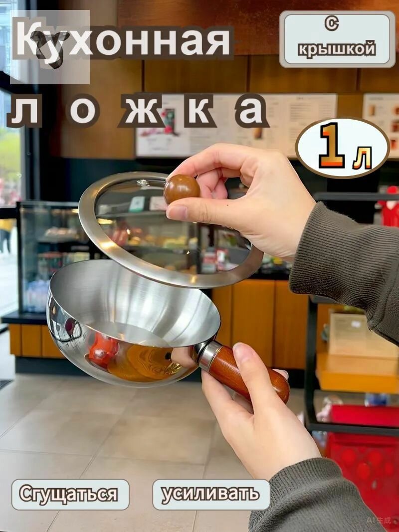 Кухонный ковш, 14 см, 1 л