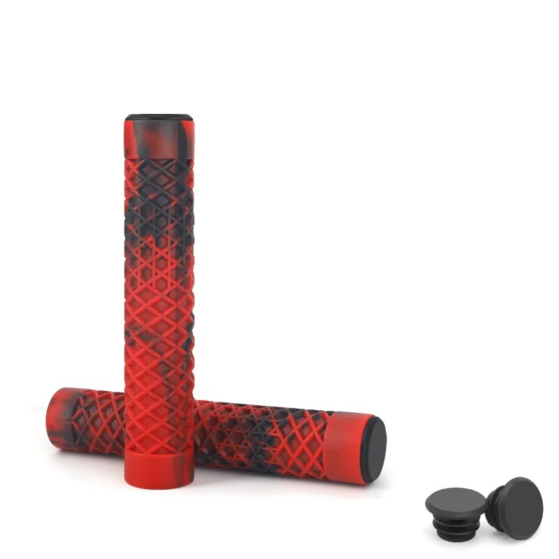 Ручки для руля Riderace Black Red, 22.2 мм