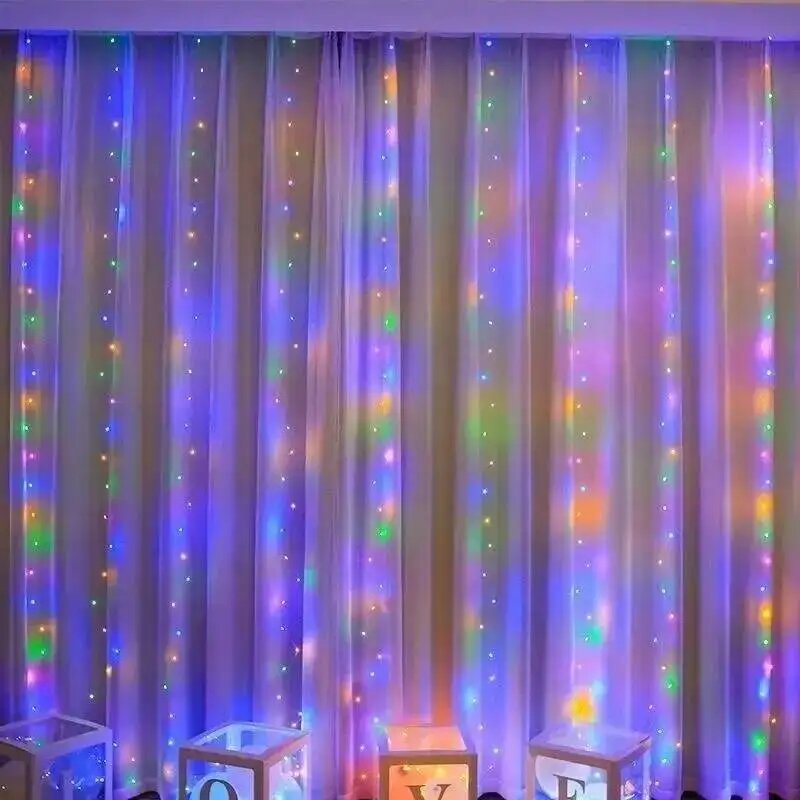 Светодиодная гирлянда Multicolor 200 LEDS 3M x 2M