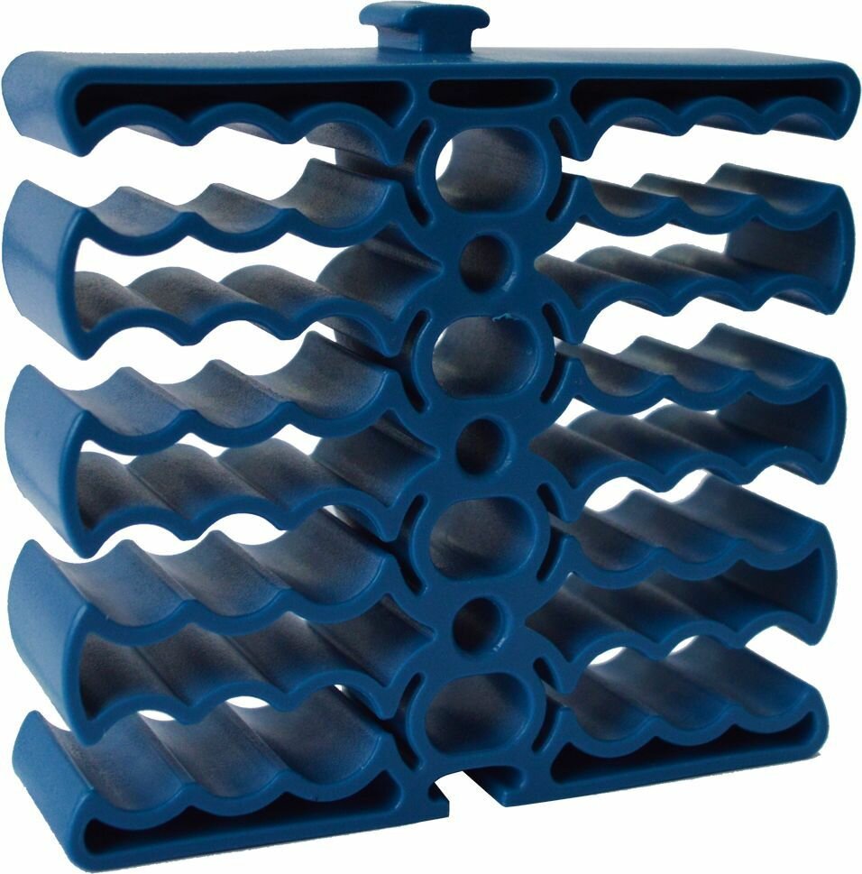 Гребенка Lanmaster для укладки кабеля, синий, ABS-пластик (LAN-CCLP24-BL)