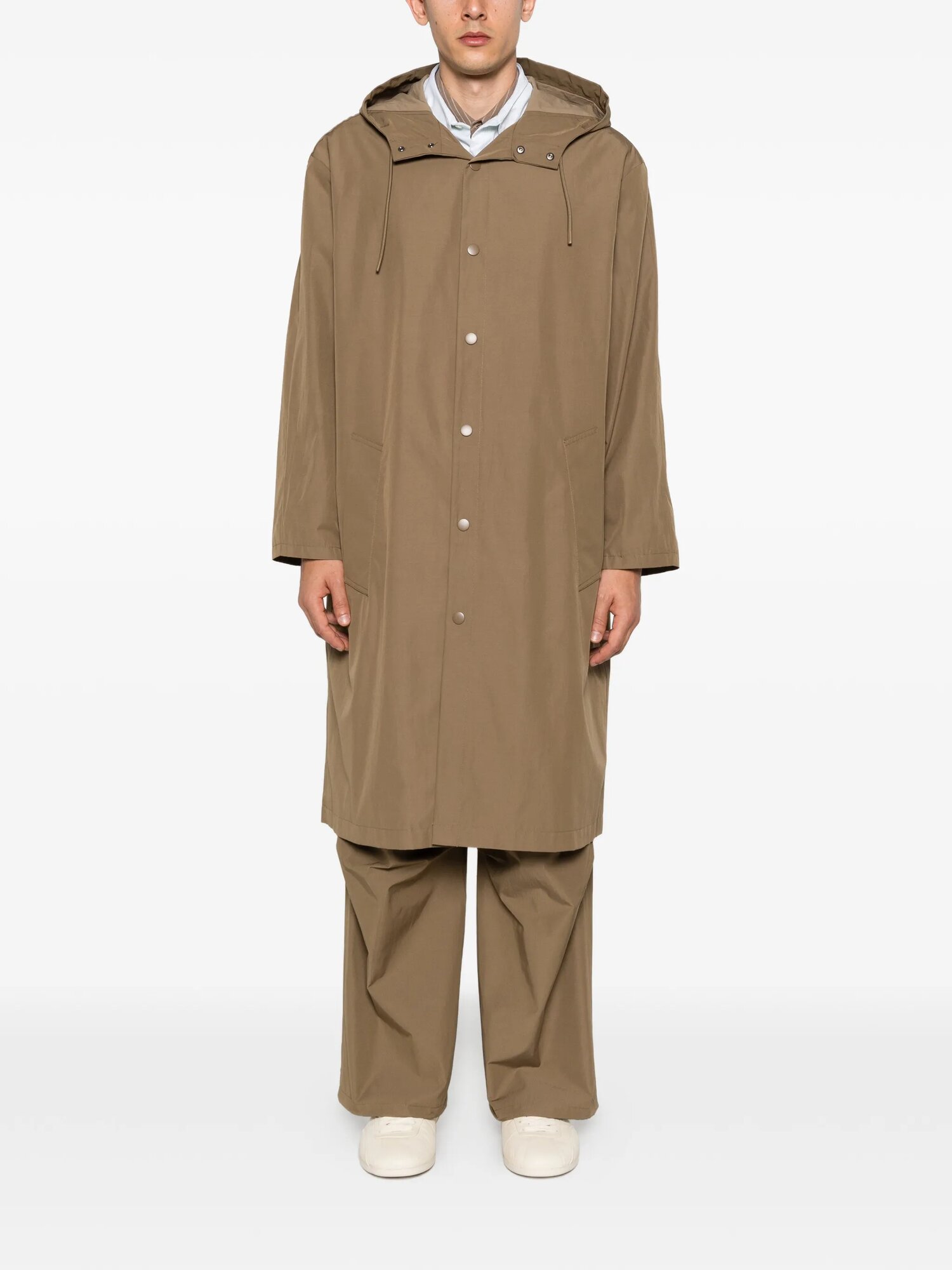 Пальто A.P.C. Hooded button coat, размер L, разноцветный — фото 1