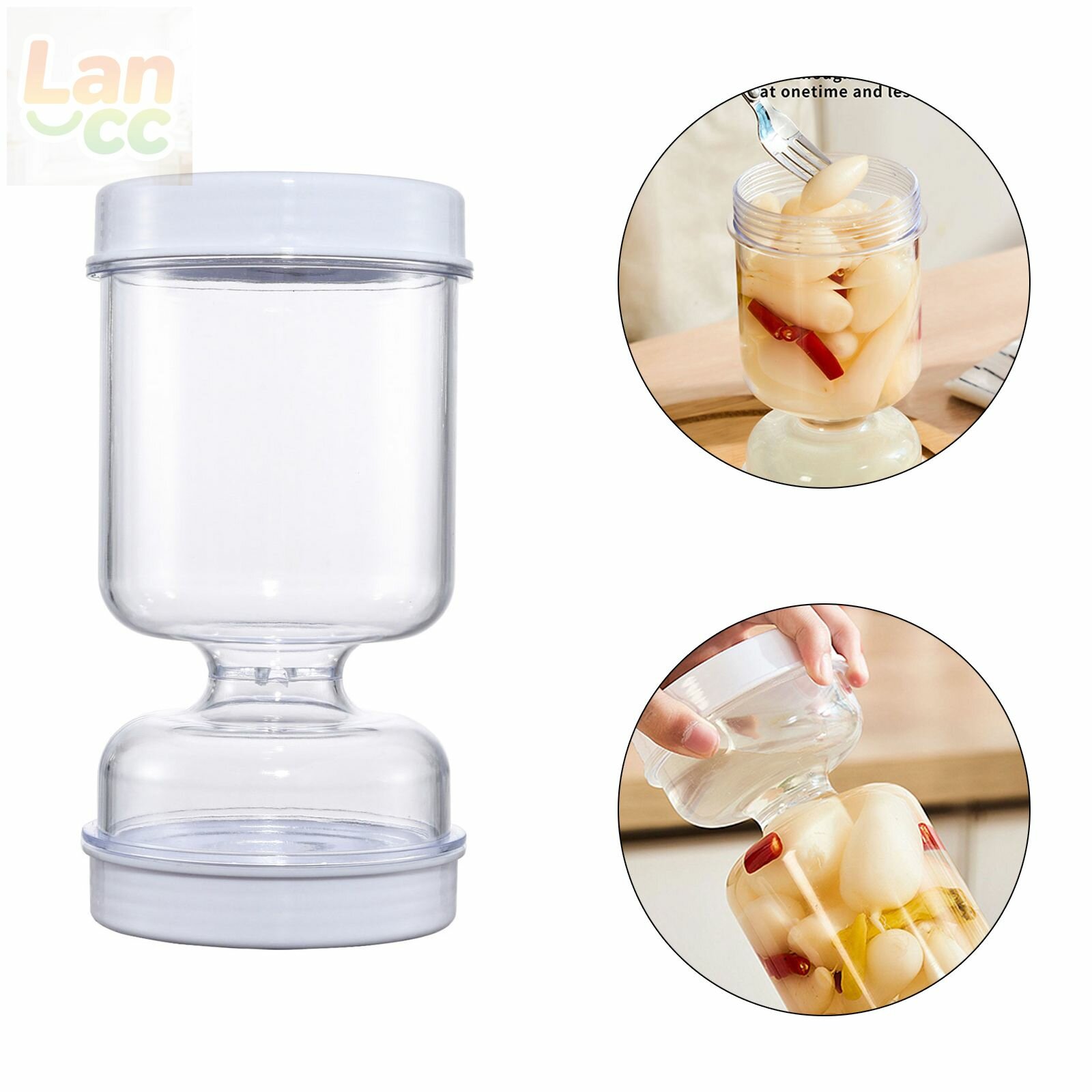 Банка для солений с ситом контейнер в форме песочных часов