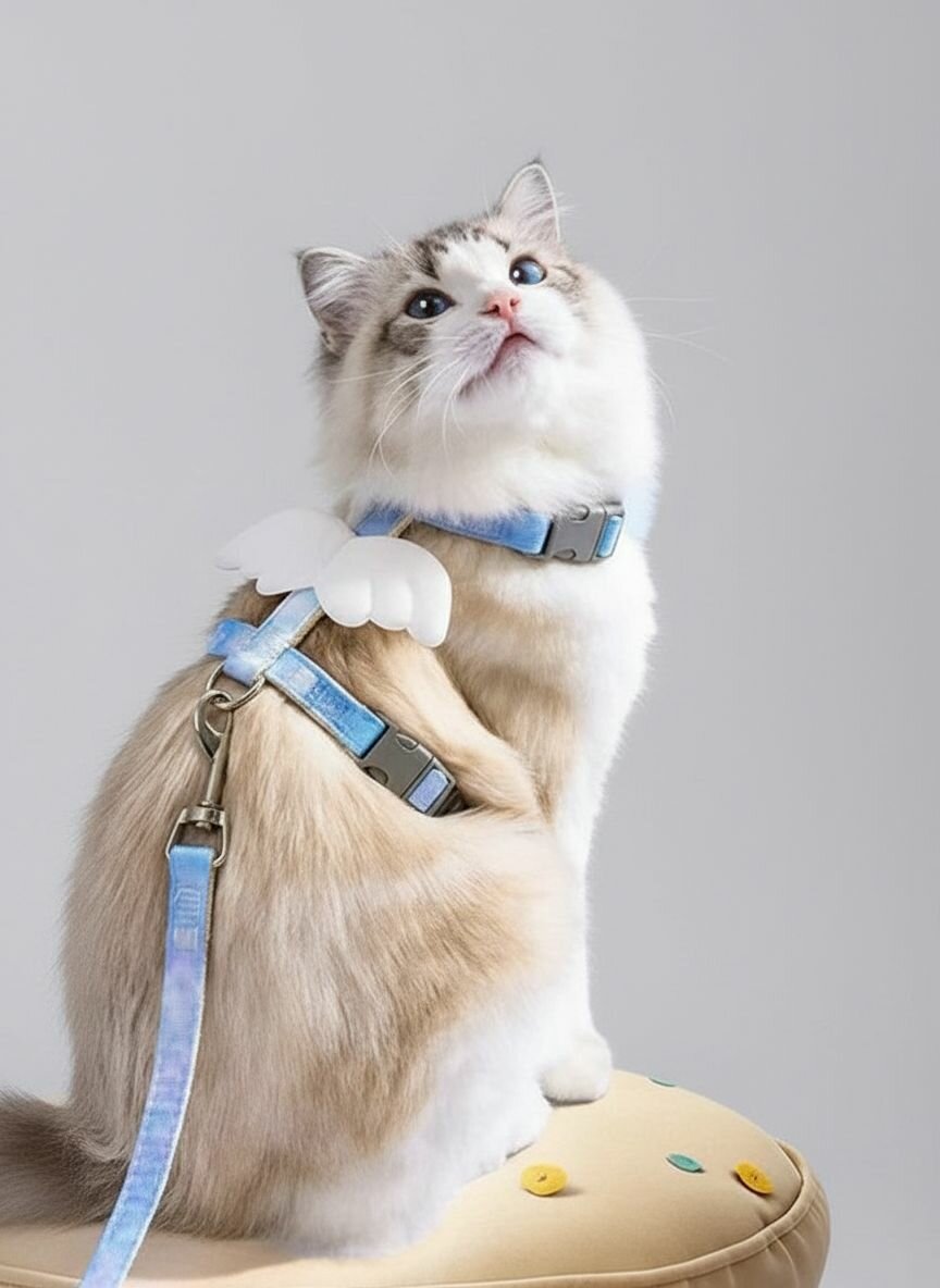 Шлейка для собак кошек средних и мелких пород поводок АлеНат