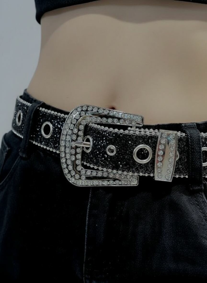 Ремень блестящий дизель женский мужской Drain Diesel