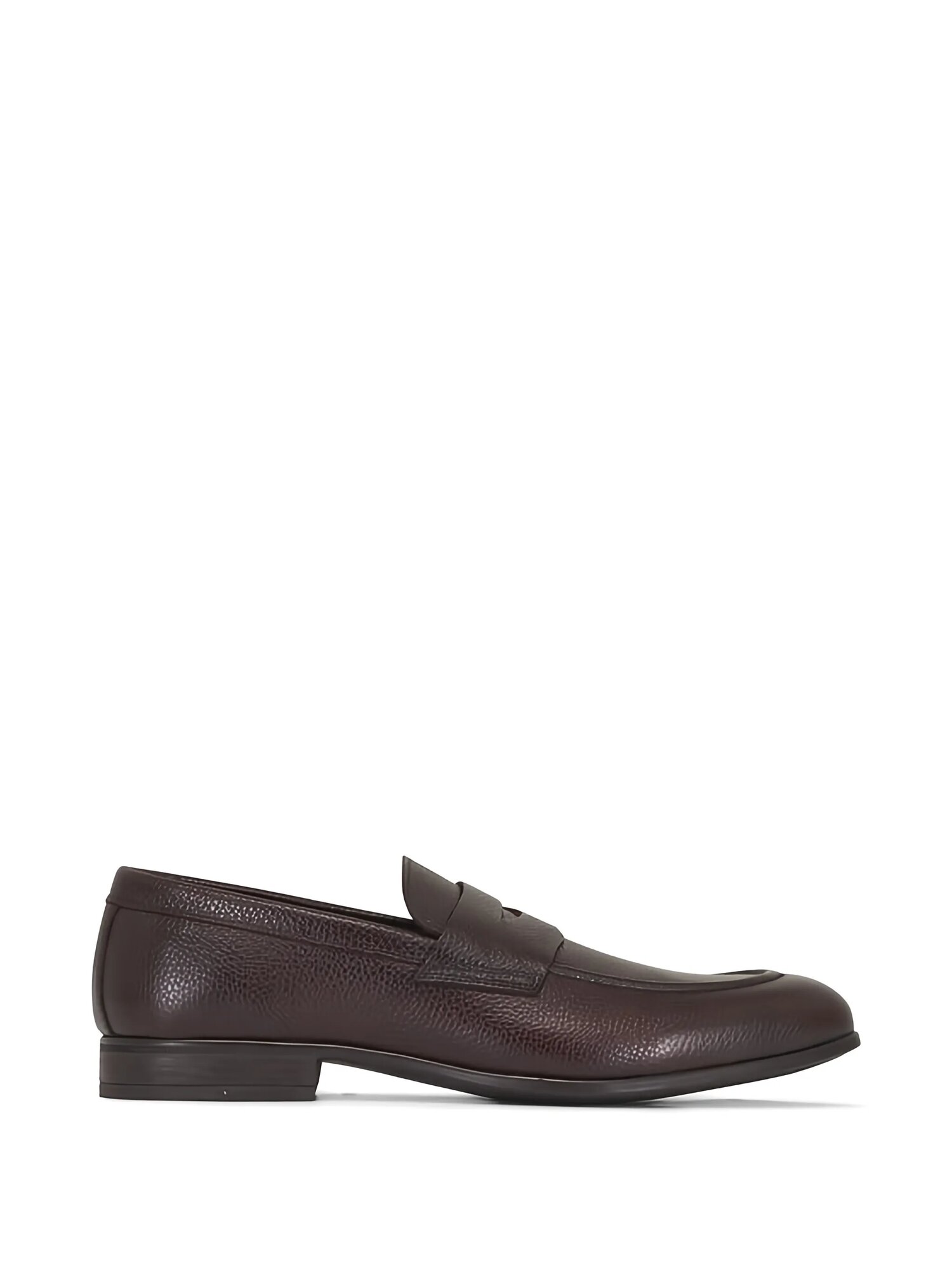 Лоферы  Round-toe leather loafers