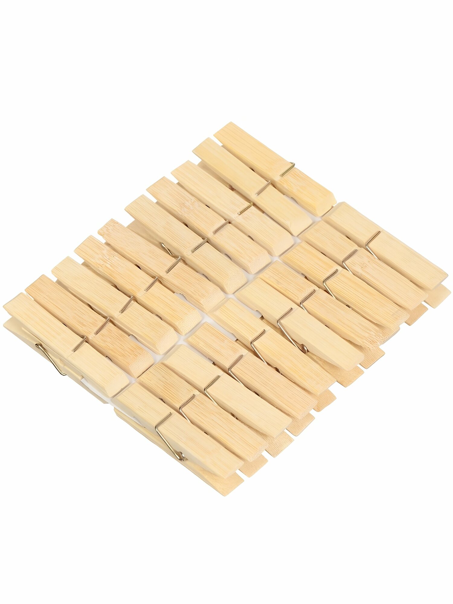 Прищепки бамбук, 20 шт, Bamboo, Y3-721
