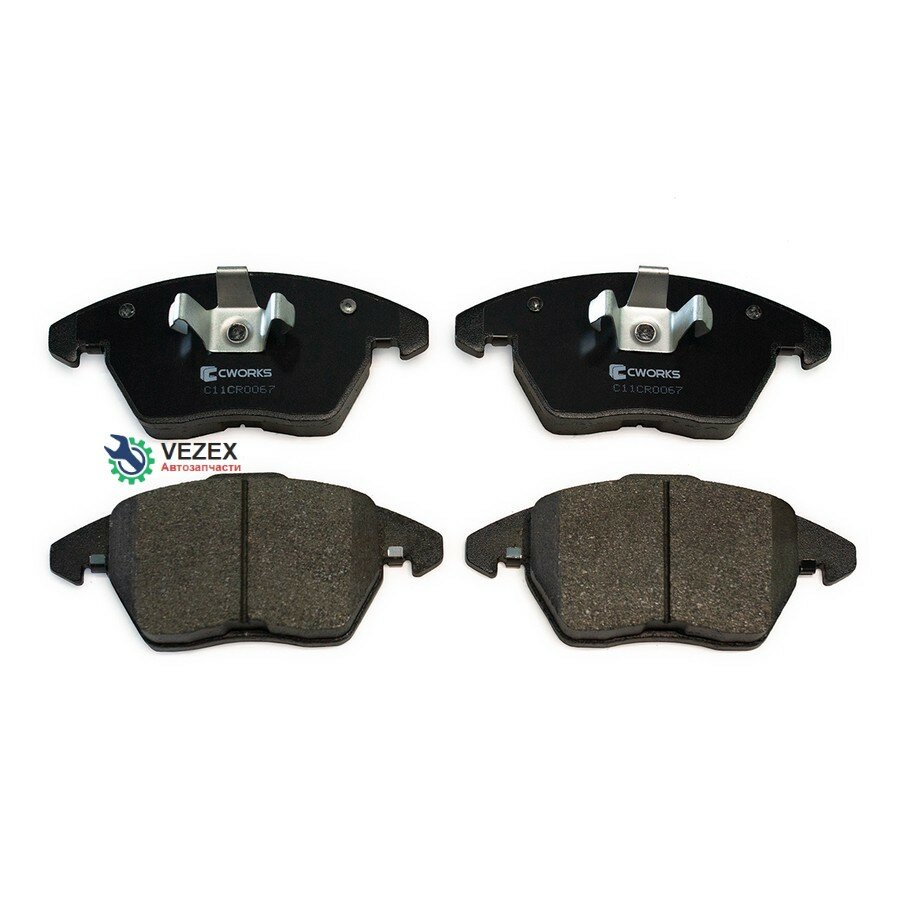 CWORKS C11CR0067 Тормозные колодки передние Low Metallic C11CR0067