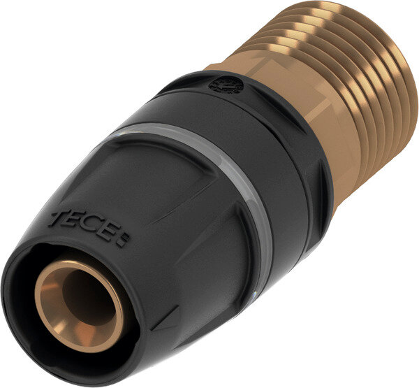 Соединение прямое TECElogo 20 х 1/2"Н, с ниппелем, бронза 8713104