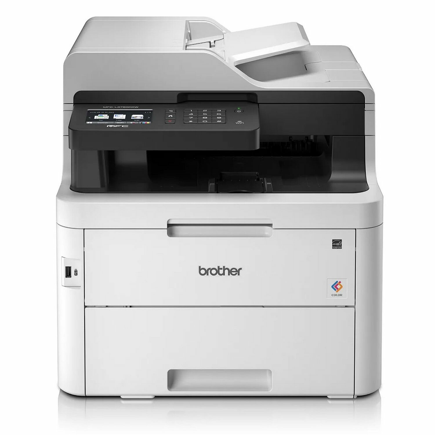 Цветное лазерное(светодиодное) МФУ Brother MFC-L3750CDW A4 Wi-Fi USB Duplex Ethernet Fax АПД 4 в 1 (принтер, сканер, копир, факс)
