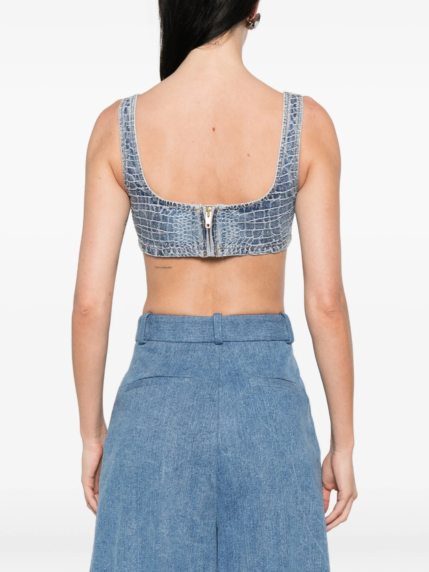 Топ Self-Portrait Denim top, размер 8 — фото 1
