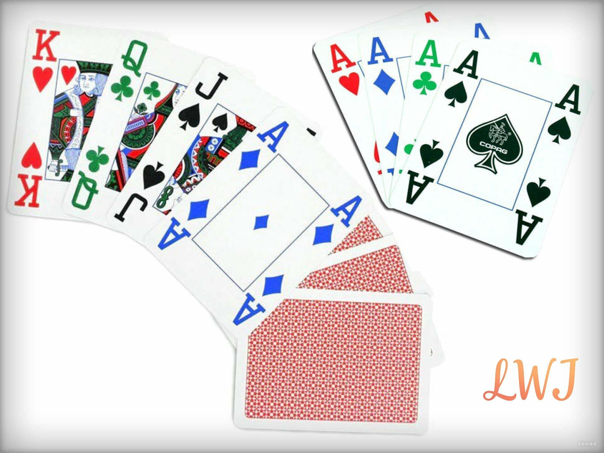 Карты игральные Copag 4 Colour red